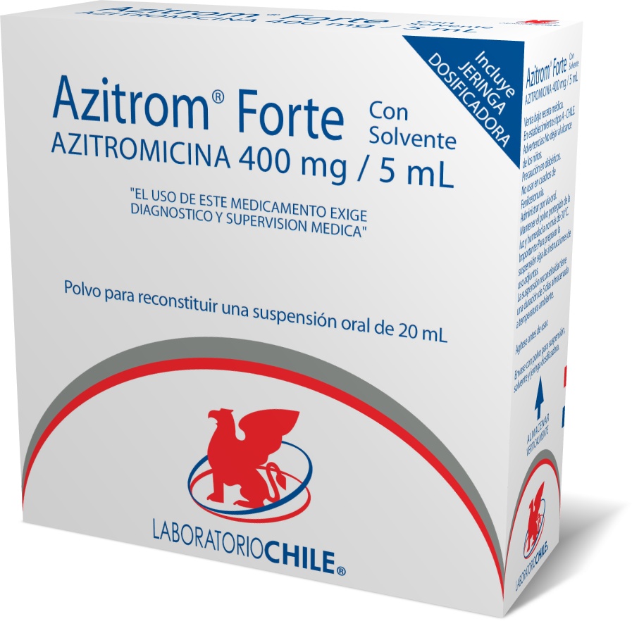 Azitrom Forte 400 mg / 5 mL | Laboratorio Chile | Teva