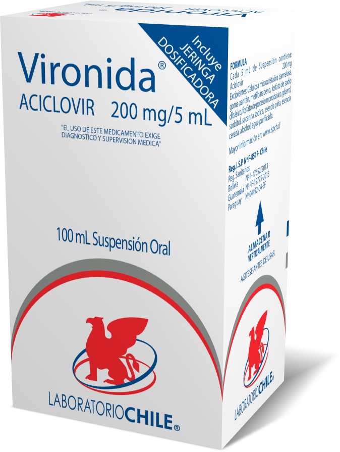 Vironida 200 mg / 5 mL | Laboratorio Chile | Teva