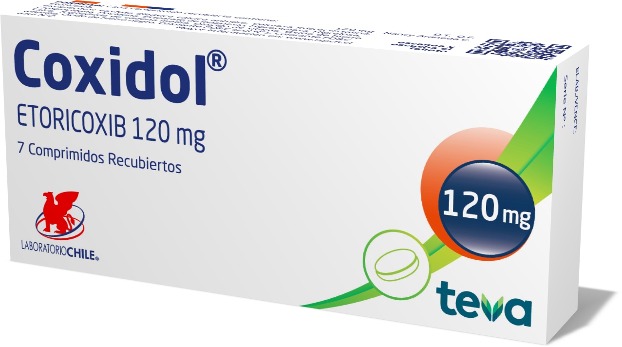 Coxidol 120 mg | Laboratorio Chile | Teva