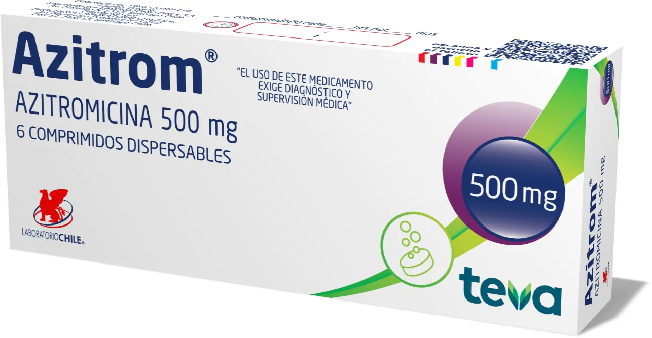 Azitrom CD 500 mg - Laboratorio Chile | Teva