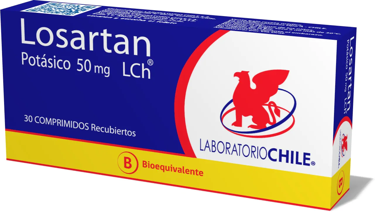 Losartán Potásico 50 mg - Laboratorio Chile | Teva